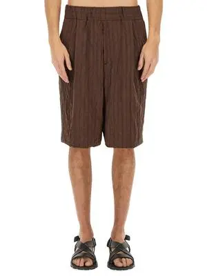 Dries Van Noten Short Pleated - Brown