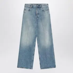 Gucci Wide Light Jeans With Faded Effect - Blue