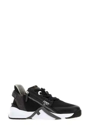 Fendi Jacquard Flow Sneakers - Black