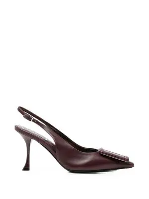 ROGER VIVIER Viv Ville Leather Slingback Pumps - Multicolor