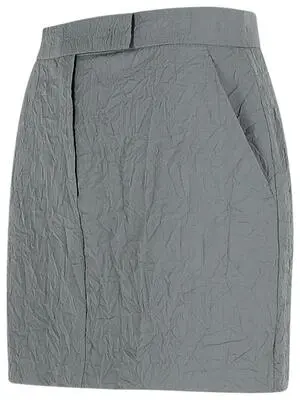Max Mara Abate' Grey Virgin Wool Skirt