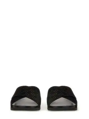 Gucci Sandal Slider With Gg Pattern