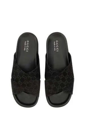 Gucci Sandal Slider With Gg Pattern