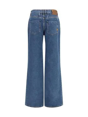 Balmain Straight Wide-leg Jeans