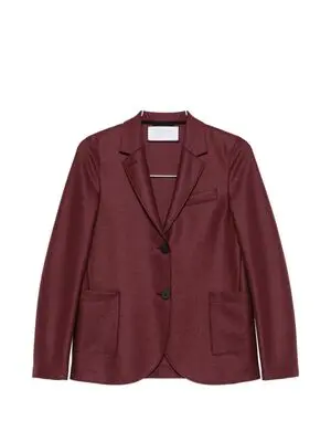 Harris Wharf London Wool Single-breasted Blazer Jacket - Multicolor