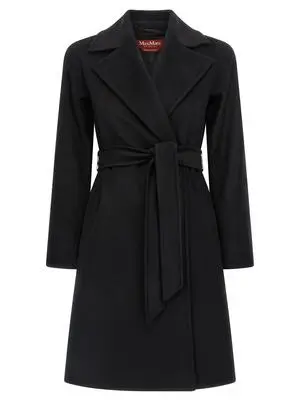 Max Mara Dravenna Wool Coat - Black