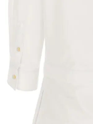 Gucci Morsetto Chemisier Dress - White