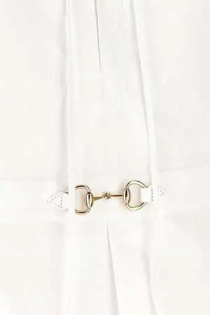 Gucci Morsetto Chemisier Dress - White