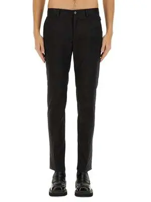 Dolce & Gabbana Cotton Tailored Pants - Black