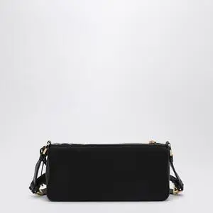 Prada Re-nylon And Leather Bag With Padlock - Black