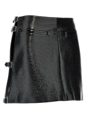 COURREGES Mini Multi Sangle Vinyl' Skirt