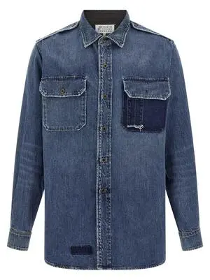 MAISON MARGIELA Denim Shirt - Blue