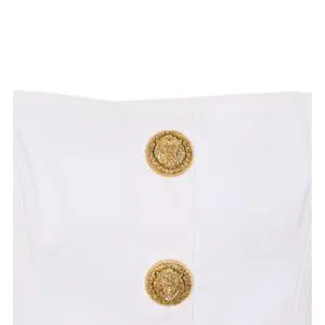 Balmain Buttoned Denim Top