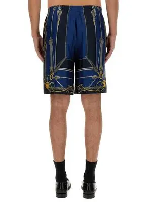 Versace Twill Bermuda Shorts - Multicolor