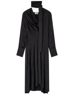 GANNI Midi Dress With Scarf