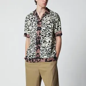 Dries Van Noten Shirt With Graphic Squiggle Print - Black