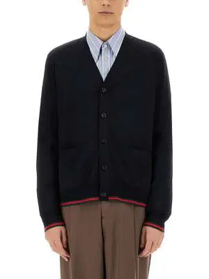 Gucci Knit Wool Cardigan - Black