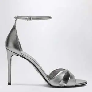 Prada Heeled Sandals - Silver