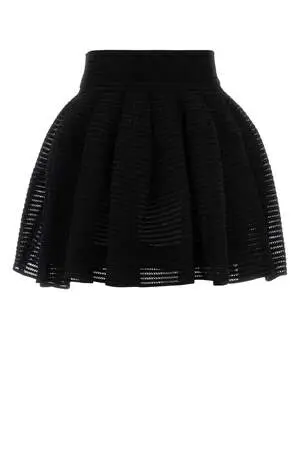 Alaïa Knit Mini Skirt - Black