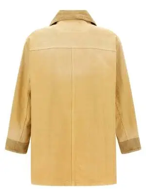 WALES BONNER Sierra Cotton Canvas Coat - Cream
