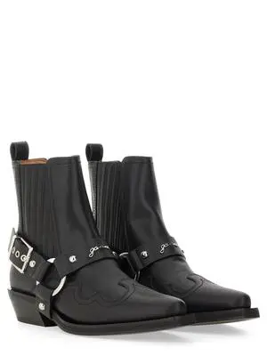 GANNI Chelsea Western Fitted Boot