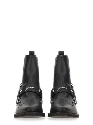 GANNI Chelsea Western Fitted Boot