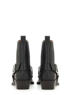 GANNI Chelsea Western Fitted Boot
