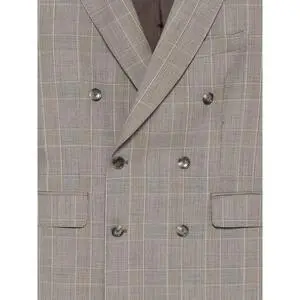 Tagliatore Neutrals Suits Double Breasted Suits - Cream
