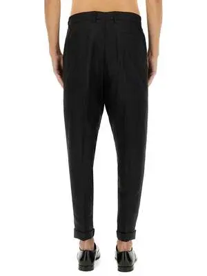 Dolce & Gabbana Linen Pants - Black
