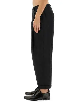 Dolce & Gabbana Linen Pants - Black