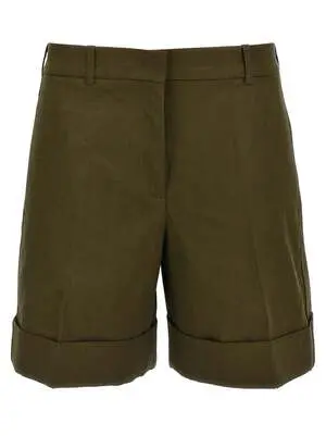 JIL SANDER Linen Bermuda Shorts - Green