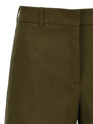 JIL SANDER Linen Bermuda Shorts