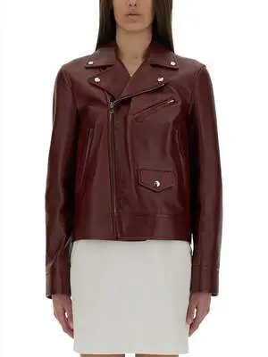 Gucci Leather Biker Jacket - Multicolor