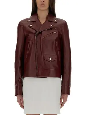 Gucci Leather Biker Jacket - Multicolor