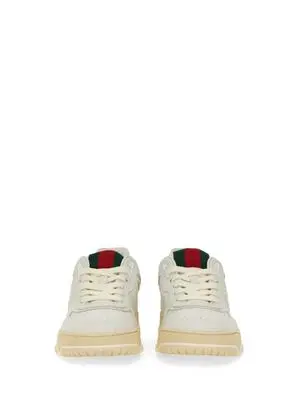 Gucci Leather Sneakers - White