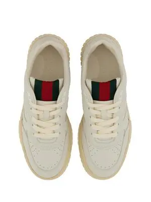 Gucci Leather Sneakers - White