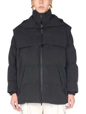 Bottega Veneta Hooded Down Jacket - Black
