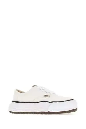 Mihara Yasuhiro Canvas Baker Sneakers - White