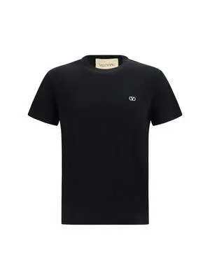 Valentino Garavani Cotton Vlogo T-shirt - Black