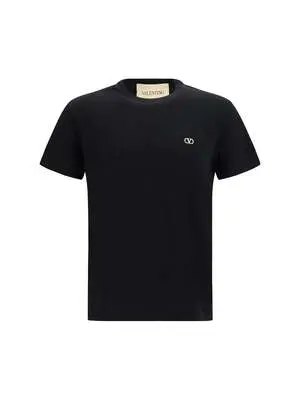 Valentino Garavani Cotton Vlogo T-shirt - Black