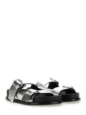 JIL SANDER Leather Sandal With Buckle