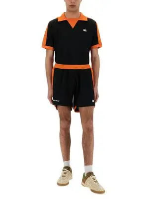 WALES BONNER Polyester Jersey Shorts - Black