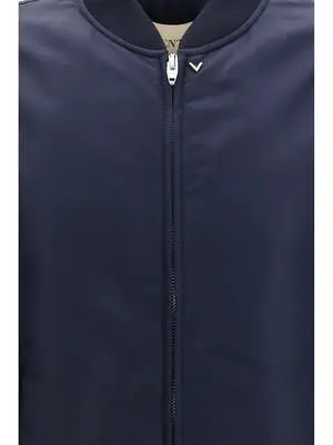 Valentino Garavani Nylon Jacket With Ruffles