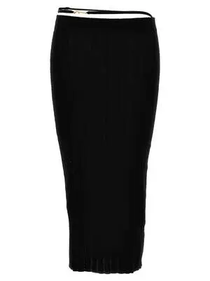 Jacquemus La Jupe Pralù Skirt - Black