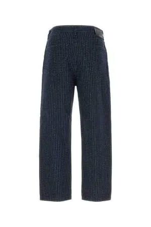 Fendi Embroidered Stretch Denim Jeans
