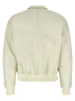 JIL SANDER Leather Bomber Jacket
