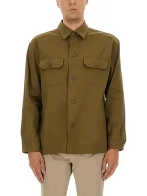 BOSS Stretch Linen And Viscose Shirt
