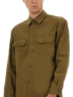 BOSS Stretch Linen And Viscose Shirt
