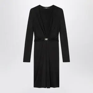 Versace Viscose Jersey Midi Dress - Black