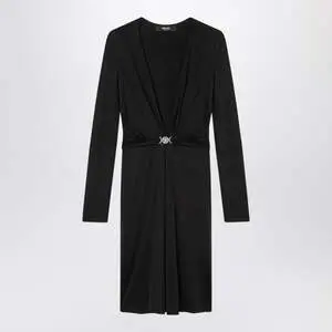 Versace Viscose Jersey Midi Dress - Black
